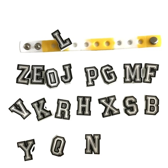 CROCS | Accessories | Crocs Alphabet Letters Jibbitz Charms Set Of 9 ...
